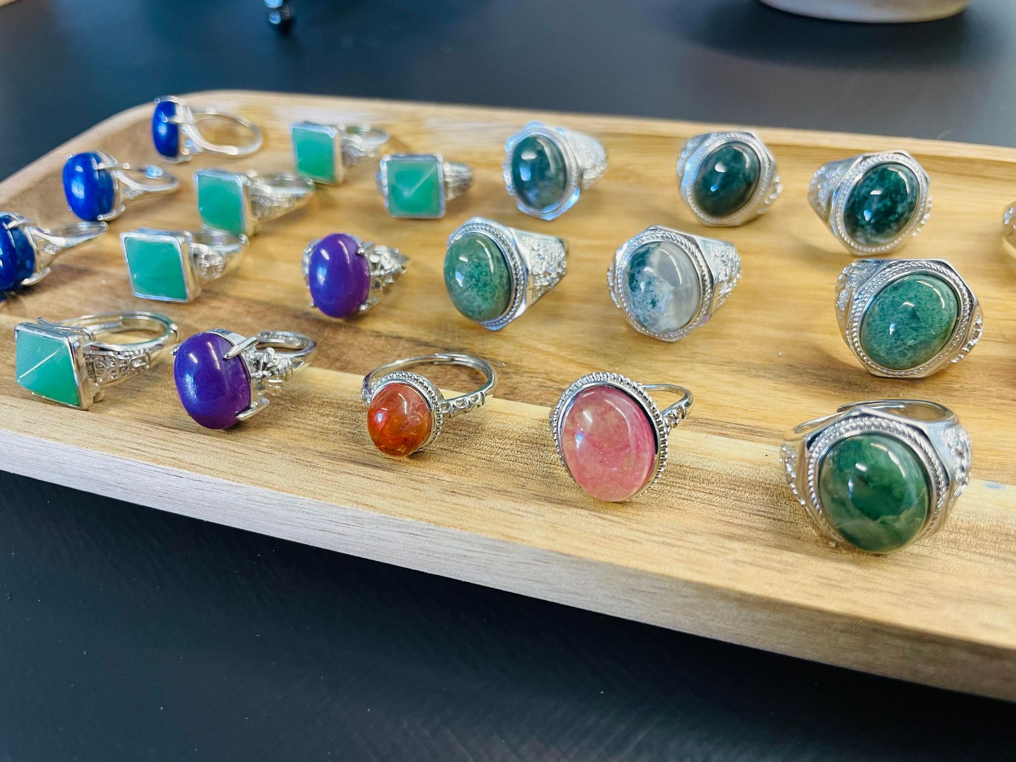 Adjustable Crystal Rings | Cosmic Wander