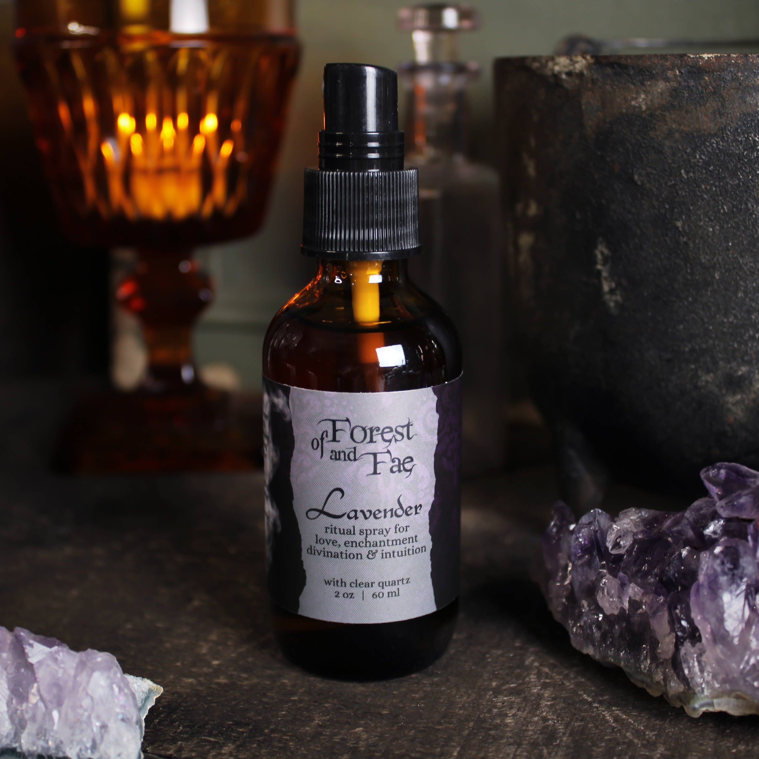 Lavender Ritual Spray • Crystal Infused • Witchcraft | Cosmic Wander